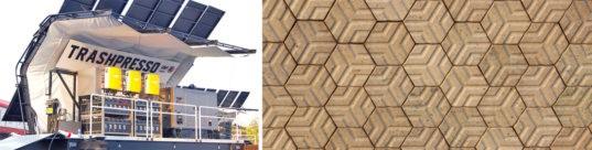 World\'s first mobile recycling plant turns trash into tiles